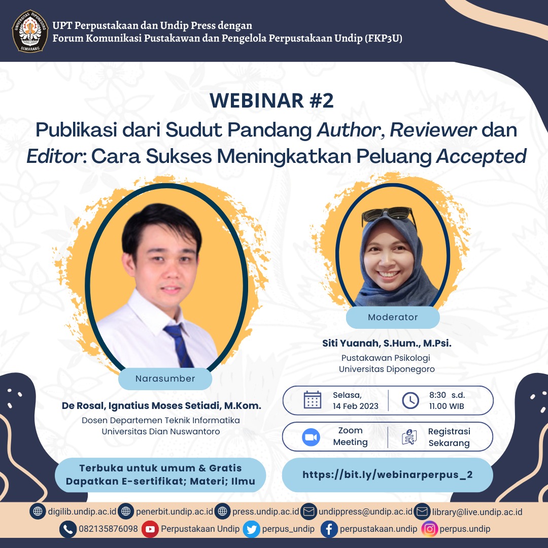 Publikasi dari Sudut Pandang Author, Reviewer dan Editor: Cara Sukses Meningkatkan Peluang ...