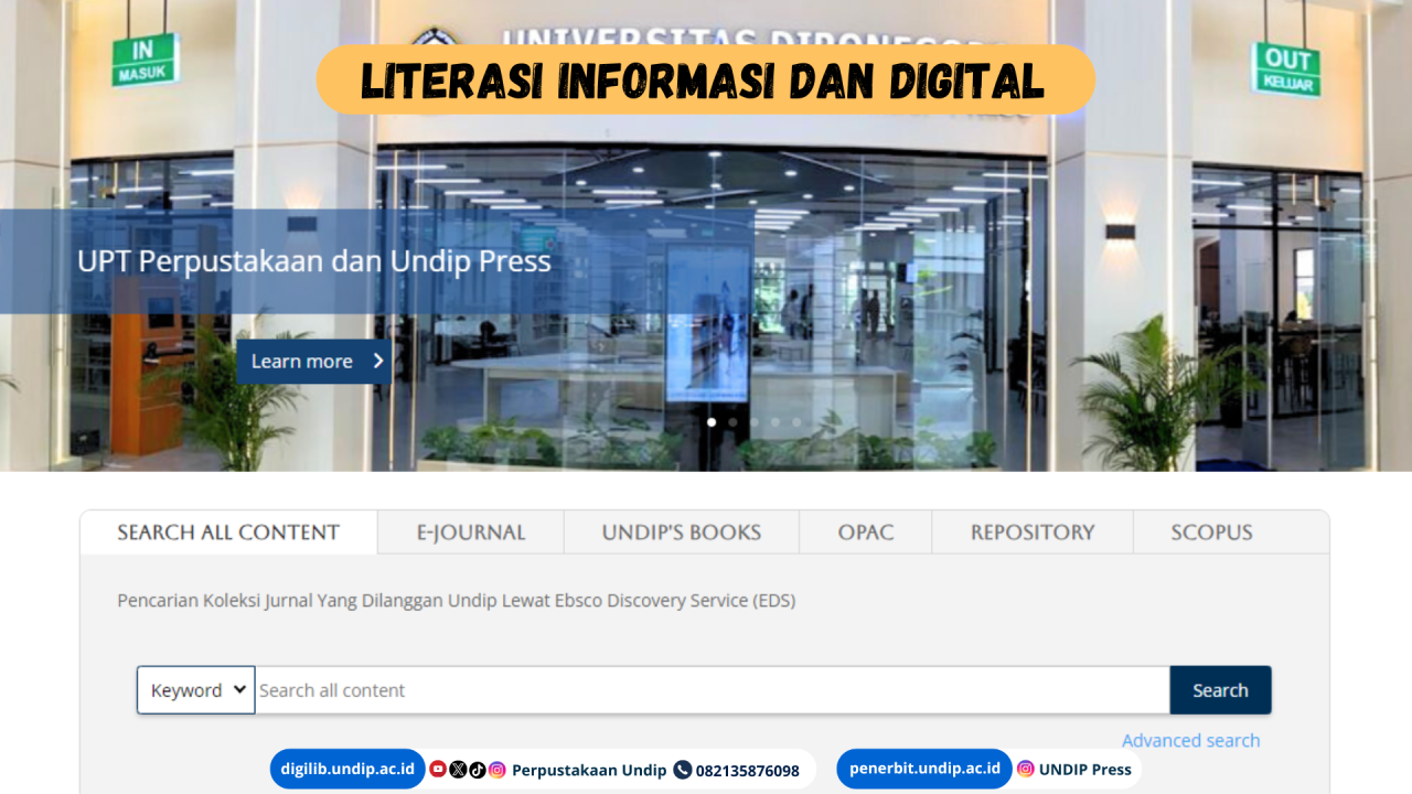 LITERASI INFORMASI DIGITAL - Website UPT Perpustakaan dan Percetakan